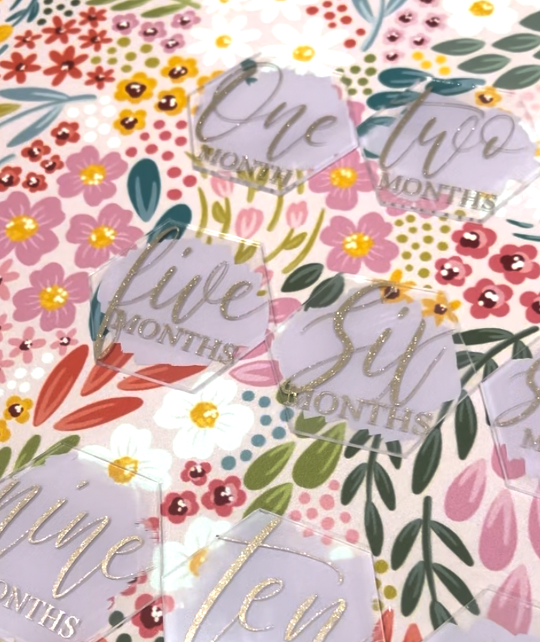 Acrylic Baby Milestones – CraftyKari